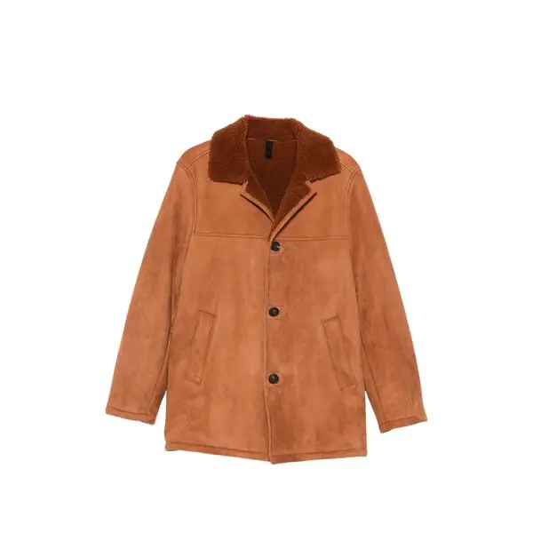 Tagliatore Shearling Coat - Brown