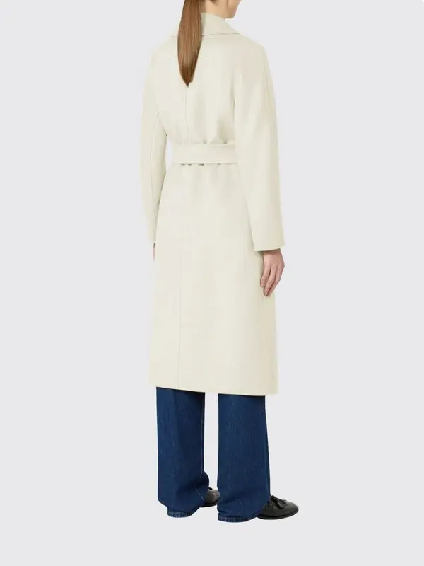Max Mara Wool, Silk And Cashmere Coat - White