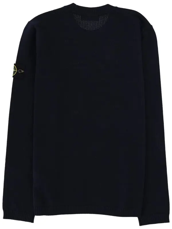Stone Island Jersey With Logo - Blue