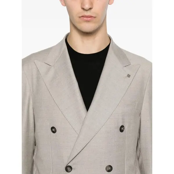Tagliatore Grey Jackets Blazers