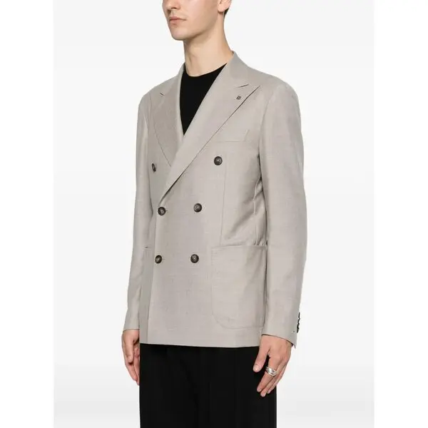 Tagliatore Grey Jackets Blazers