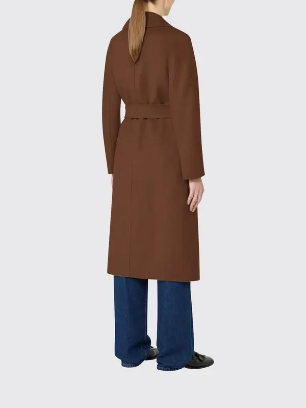 Max Mara Wool, Silk And Cashmere Coat - Brown