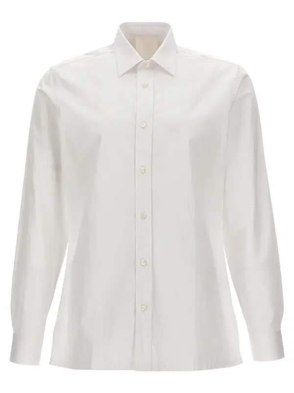 Givenchy Logo Embroidery Shirt - White