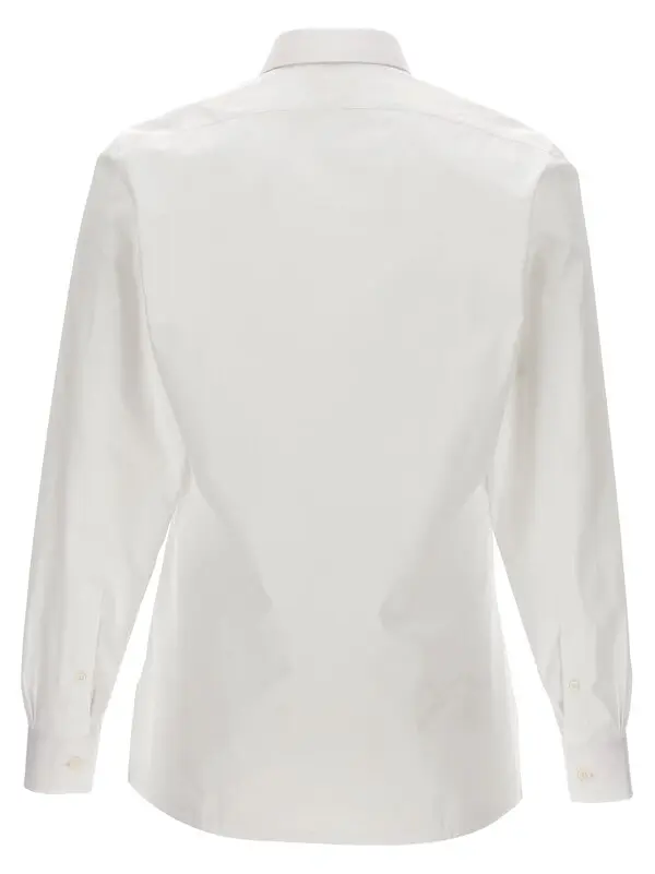 Givenchy Logo Embroidery Shirt - White