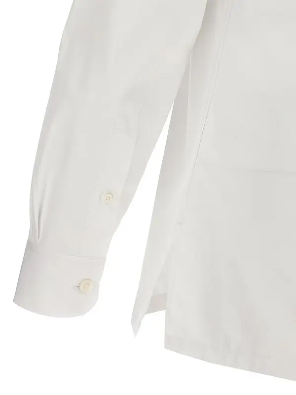 Givenchy Logo Embroidery Shirt - White