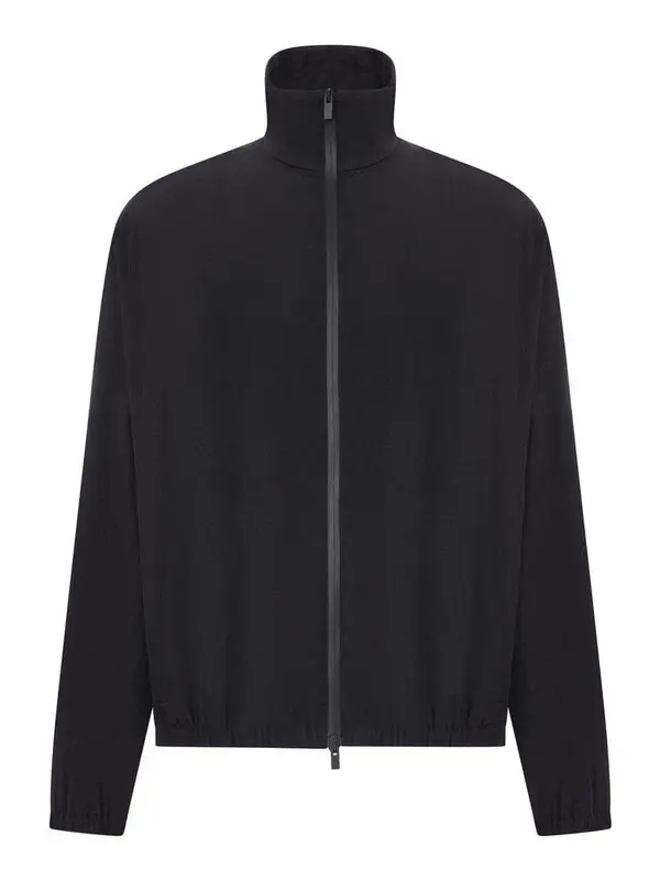 Fear Of God Tech Track Jacket In Ripstop Nylon - Black