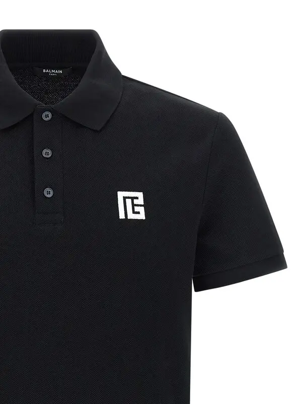 Balmain Embroidery Polo Shirt