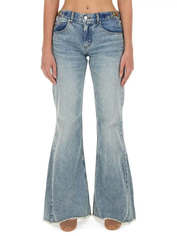 Stella McCartney Boot-cut Denim Trousers - Blue