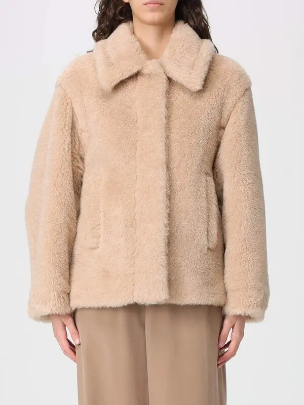 Max Mara Faux Fur Jacket - Cream