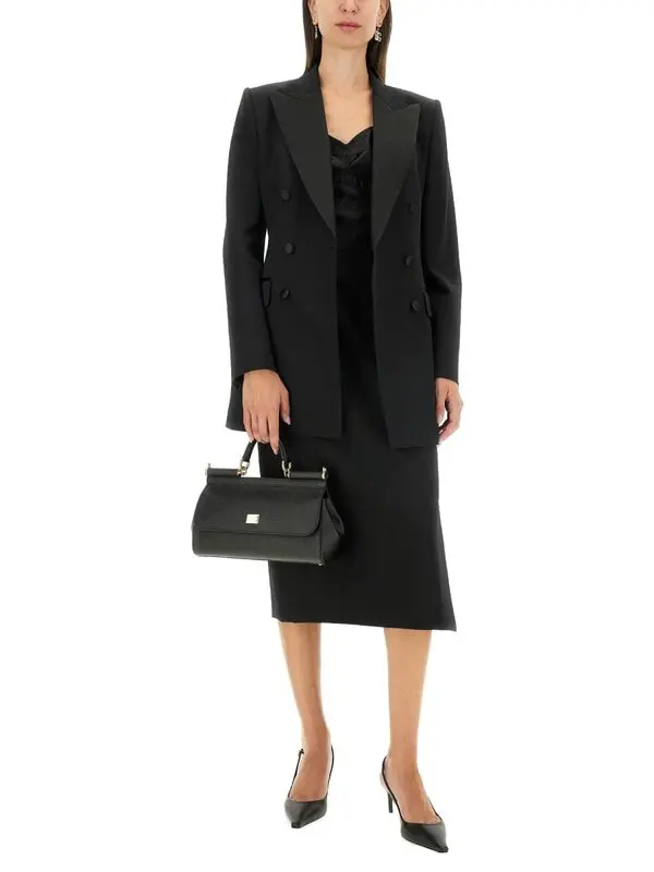 Dolce & Gabbana Virgin Wool Longuette Skirt