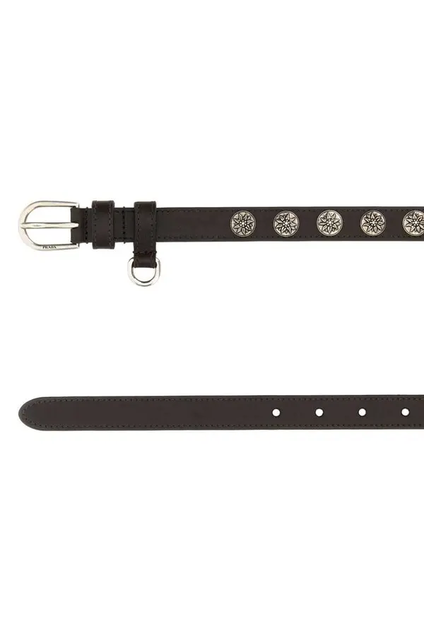 Prada Chocolate Leather Belt