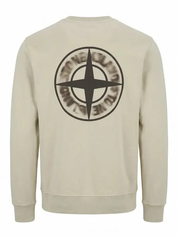 Stone Island Organic Cotton Fleece Sweatshirt