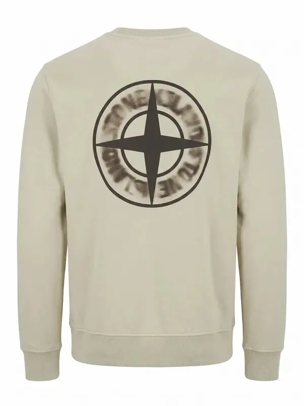 Stone Island Organic Cotton Fleece Sweatshirt - Multicolor