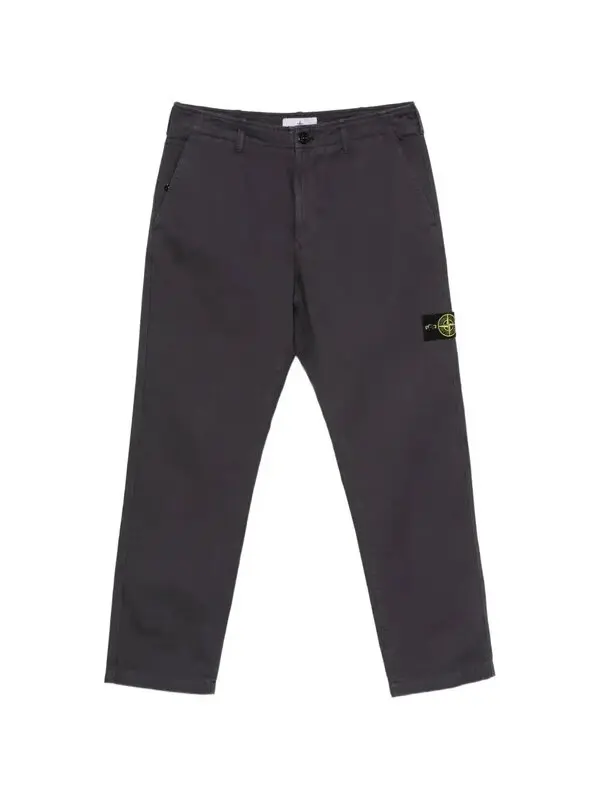 Stone Island Cotton Twill-tc Garment Dyed Pants