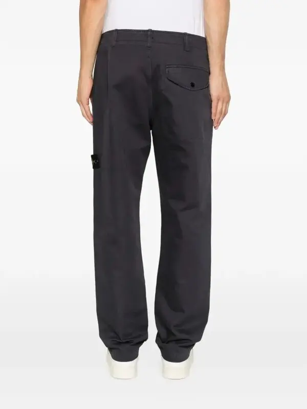 Stone Island Cotton Twill-tc Garment Dyed Pants