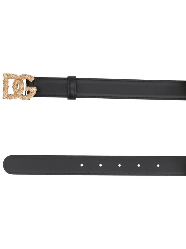 Dolce & Gabbana Embellished Leather Belt