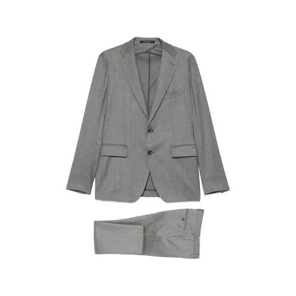Tagliatore Grey Suits Single Breasted Suits