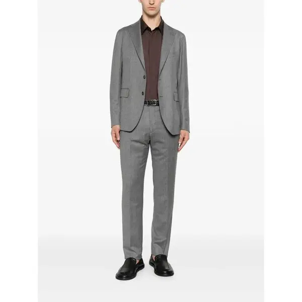 Tagliatore Grey Suits Single Breasted Suits