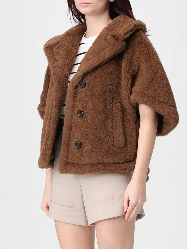 Max Mara Alpaca And Cashmere Fur Coat - Brown