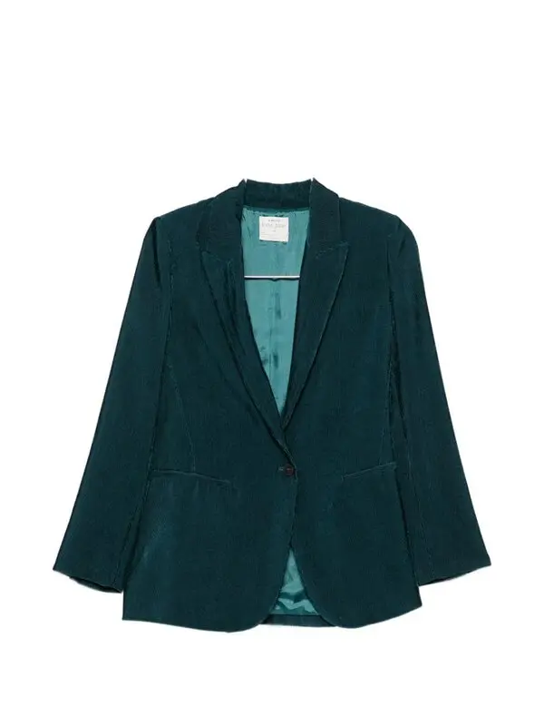FORTE_FORTE Velvet Single-breasted Jacket - Multicolor