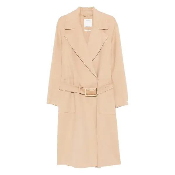 Sportmax Neutrals Coats Double Breasted & Peacoats