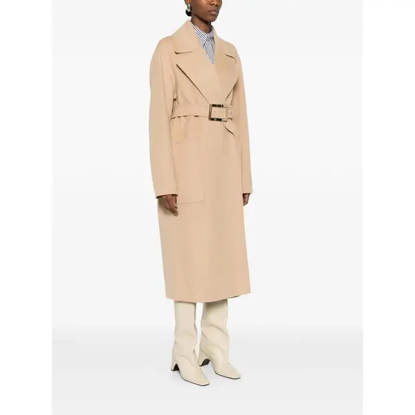 Sportmax Neutrals Coats Double Breasted & Peacoats