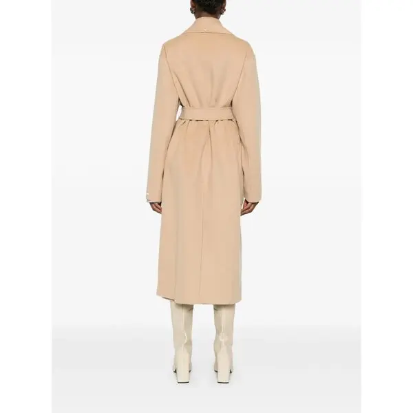 Sportmax Neutrals Coats Double Breasted & Peacoats