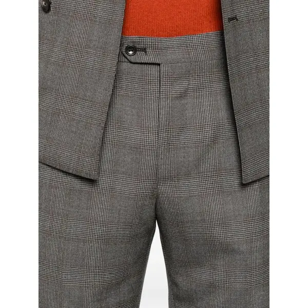 Tagliatore Grey Suits Double Breasted Suits