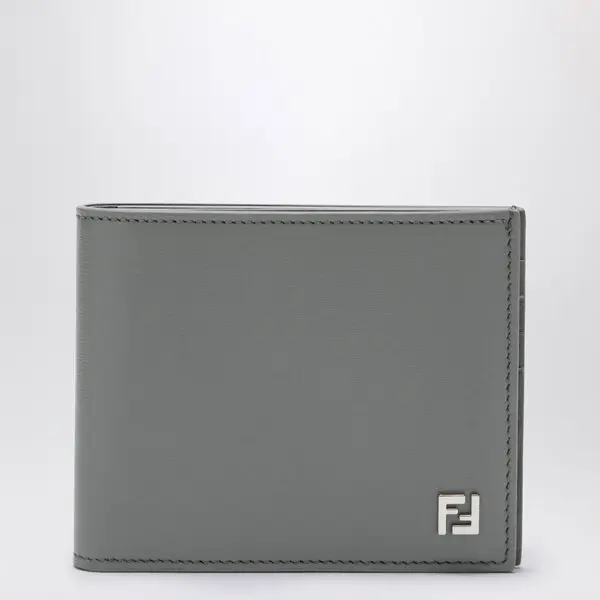 Fendi Light Grey Squared Ff Bi-fold Wallet