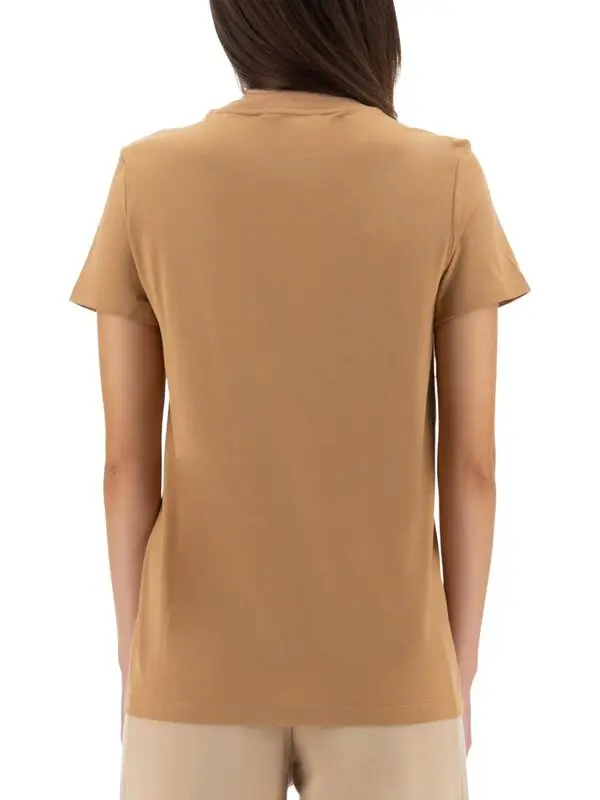 Max Mara Logo Cotton T-shirt - Cream