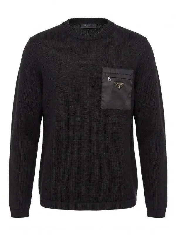 Prada Sweater With Re-nylon Detail - Multicolor