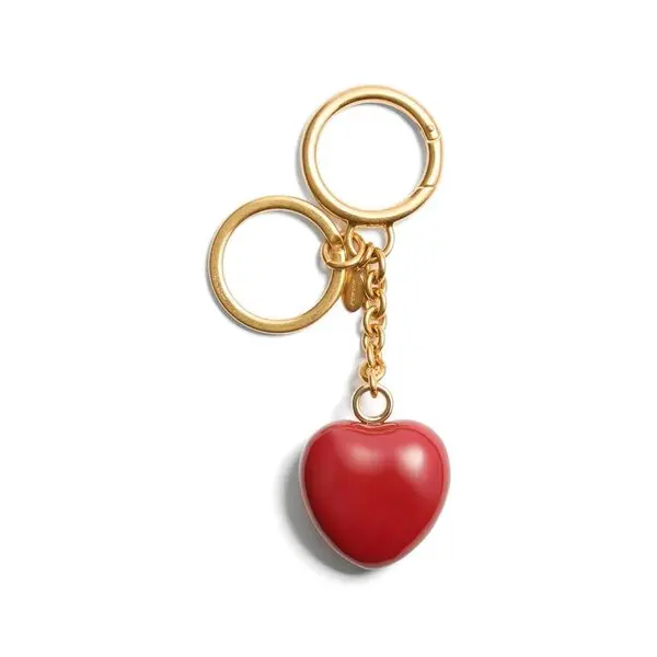 Valentino Garavani Vlogo Signature Enamelled Heart Keyring