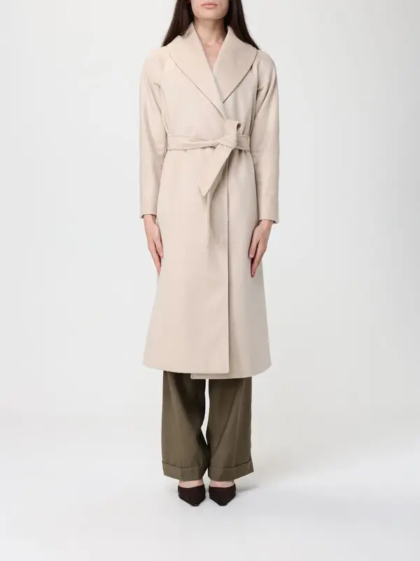 Max Mara Cashmere Blend Coat - Cream