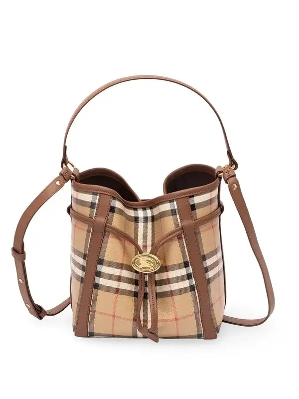 Burberry Mini Drawstring Bucket Bag - Multicolor