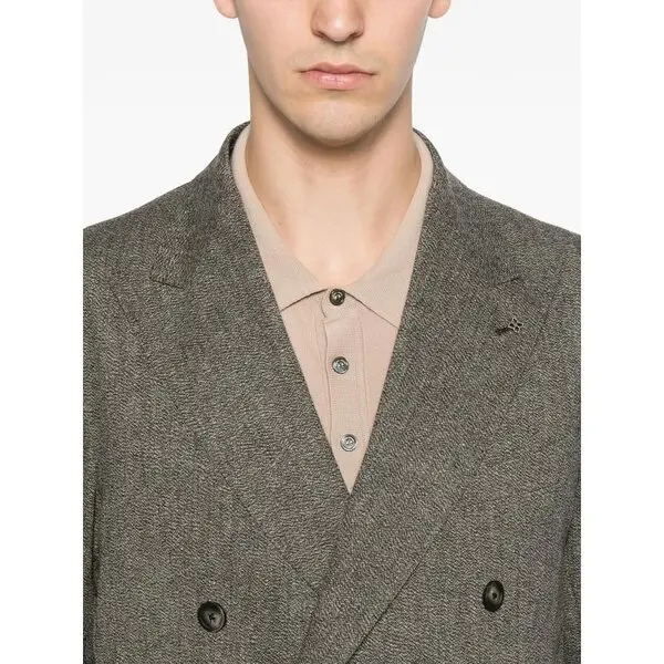 Tagliatore Grey Suits Double Breasted Suits