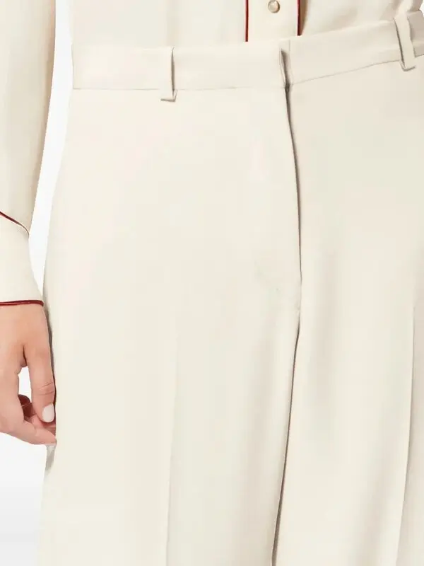 Isabel Marant Étoile Neonda Flowing Crepe Pleated Suit Pants - Multicolor