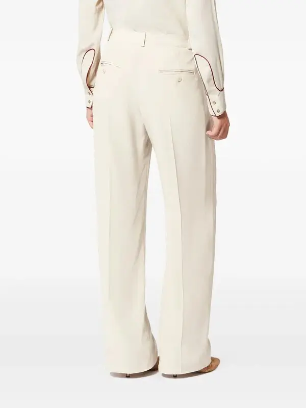 Isabel Marant Étoile Neonda Flowing Crepe Pleated Suit Pants - Multicolor