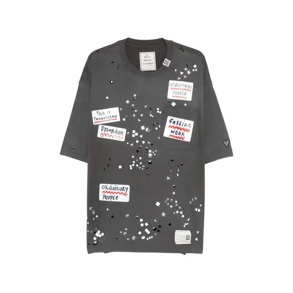Mihara Yasuhiro Grey T-shirts & Vests T-shirts
