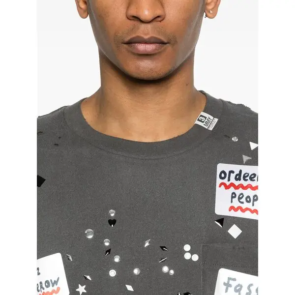 Mihara Yasuhiro Grey T-shirts & Vests T-shirts