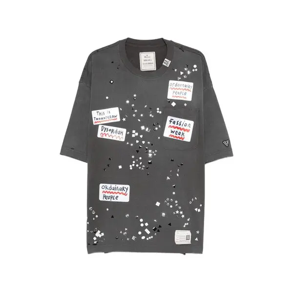 Mihara Yasuhiro Grey T-shirts & Vests T-shirts
