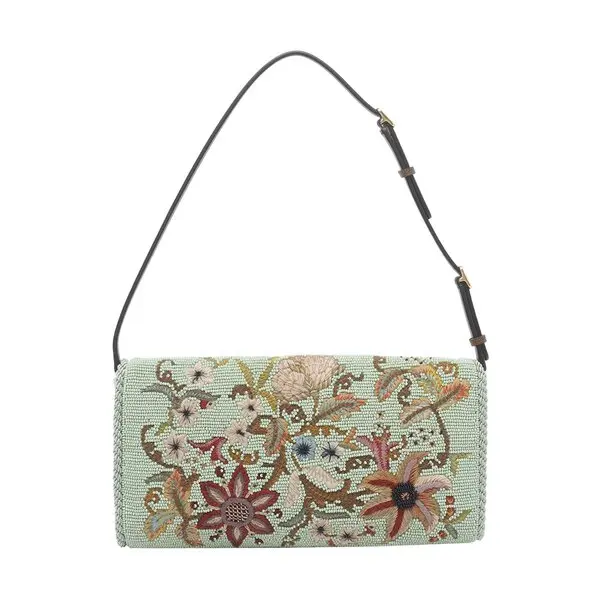 Valentino Garavani Small Embroidered Devain Clutch