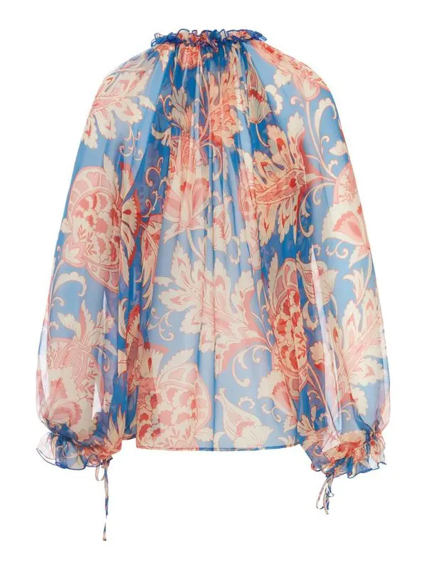 Etro Silk Blouse With Floral Print