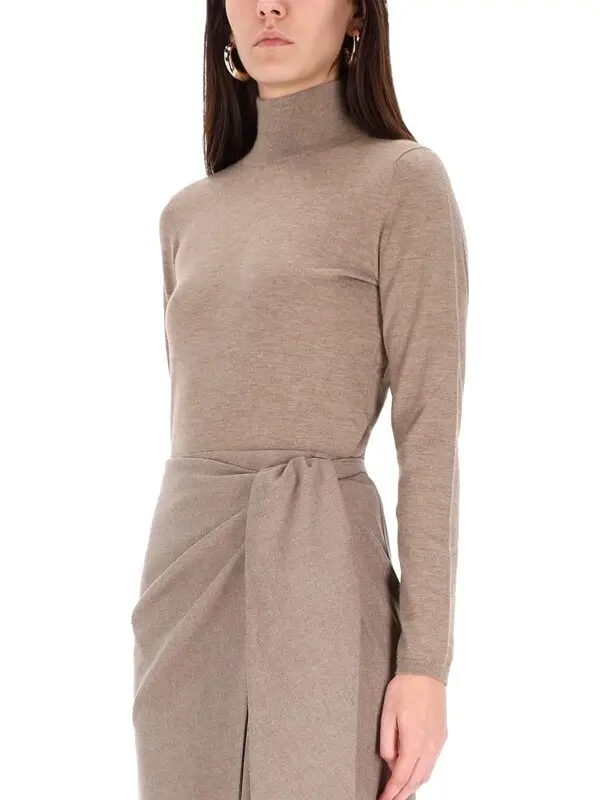 Max Mara Turtleneck Cashmere Sweater - Cream
