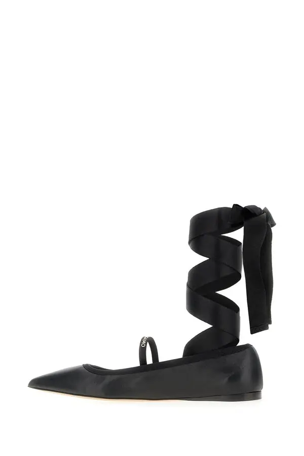 FERRAGAMO Leather Ballerina Flats - Multicolor