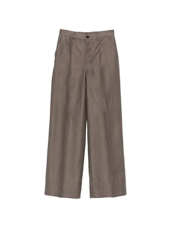 Rick Owens Cotton Blend Wide-leg Trousers - Multicolor