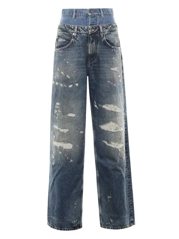Dolce & Gabbana Double Layer Denim Jeans - Blue