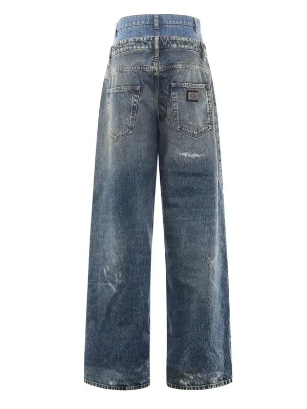Dolce & Gabbana Double Layer Denim Jeans