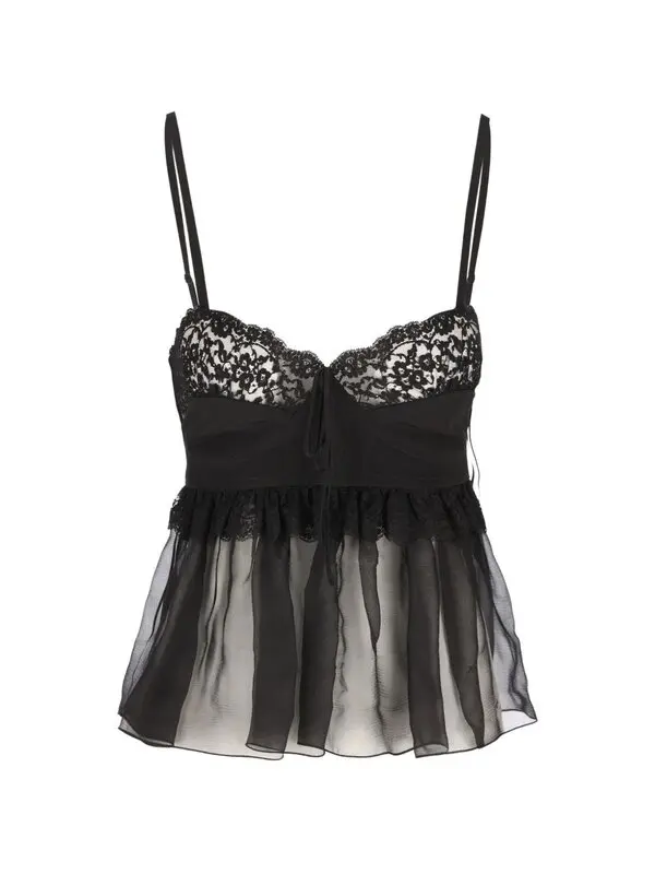 Chloé Silk Lingerie Top - Multicolor