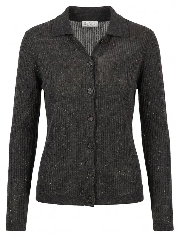 Brunello Cucinelli Silk Cardigan - Multicolor