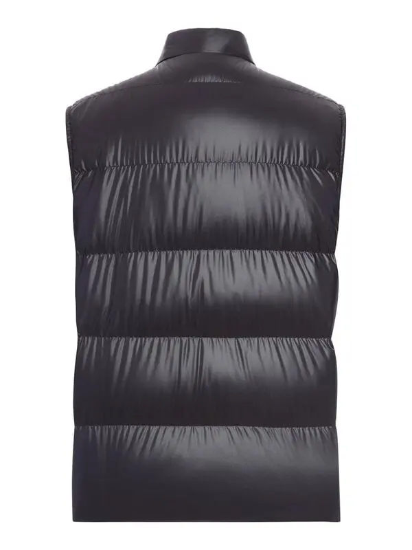 Moncler Restigo Quilted Vest With Logo Patch